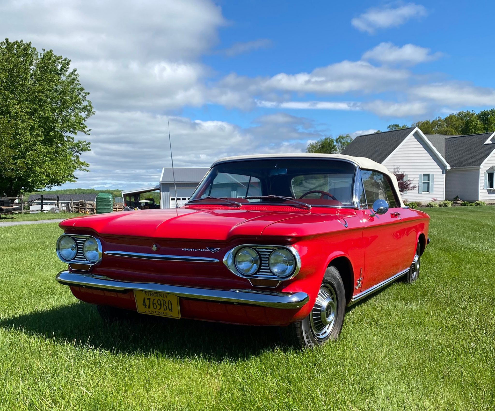 1963 Chevrolet Corvair Monza Spyder Convertible 4-Speed – Sesame Cars